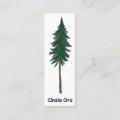 Pine Tree Simple Minimalist Unique Nature Forest Mini Business Card ...