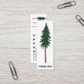 Pine Tree Simple Minimalist Unique Nature Forest Mini Business Card ...
