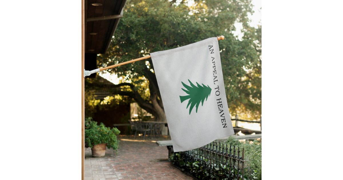 Pine Tree USA Flag | Zazzle