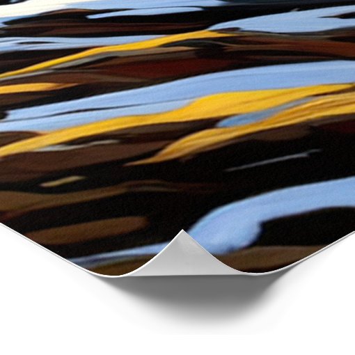 Pine Trees and Glistening White Poster | Zazzle