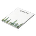 Pine Trees Personalized Notepad | Zazzle