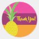 Pineapple Cute Summer 1st Birthday Party Theme Classic Round Sticker ...