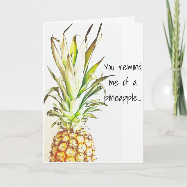 Pineapple Greeting Card | Zazzle