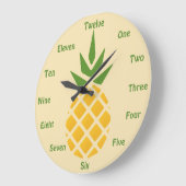 Pineapple Large Clock | Zazzle
