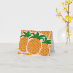 Pineapple Note Card (Hawaiian Series) | Zazzle