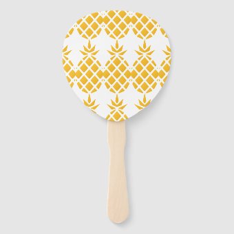 Pineapple party favors - hand fans | Zazzle