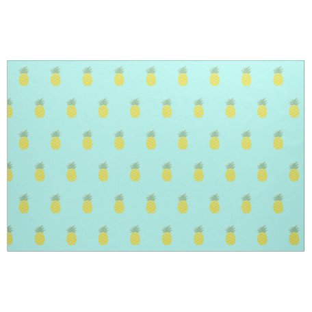 Hawaiian Pineapple Pattern Tropical design Fabric | Zazzle.com