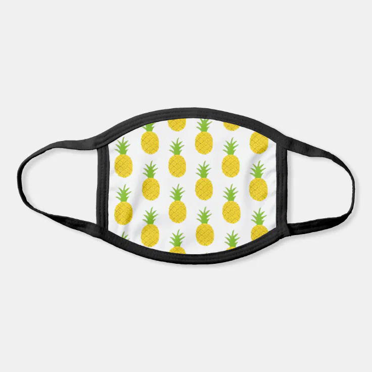 Pineapple Pattern Face Mask | Zazzle