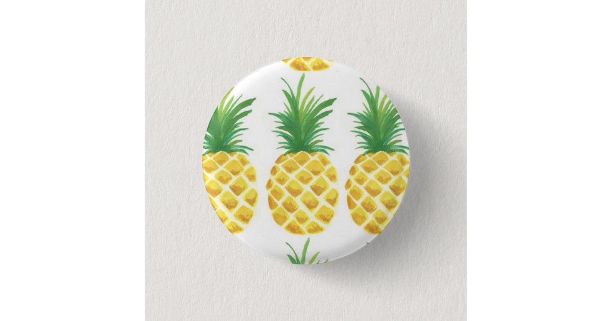 Pineapple Pinback Button | Zazzle