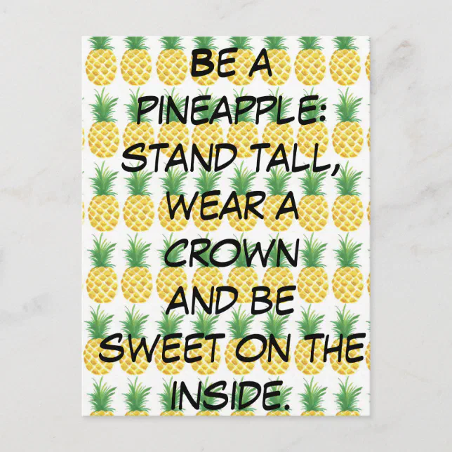 Pineapple Postcard | Zazzle