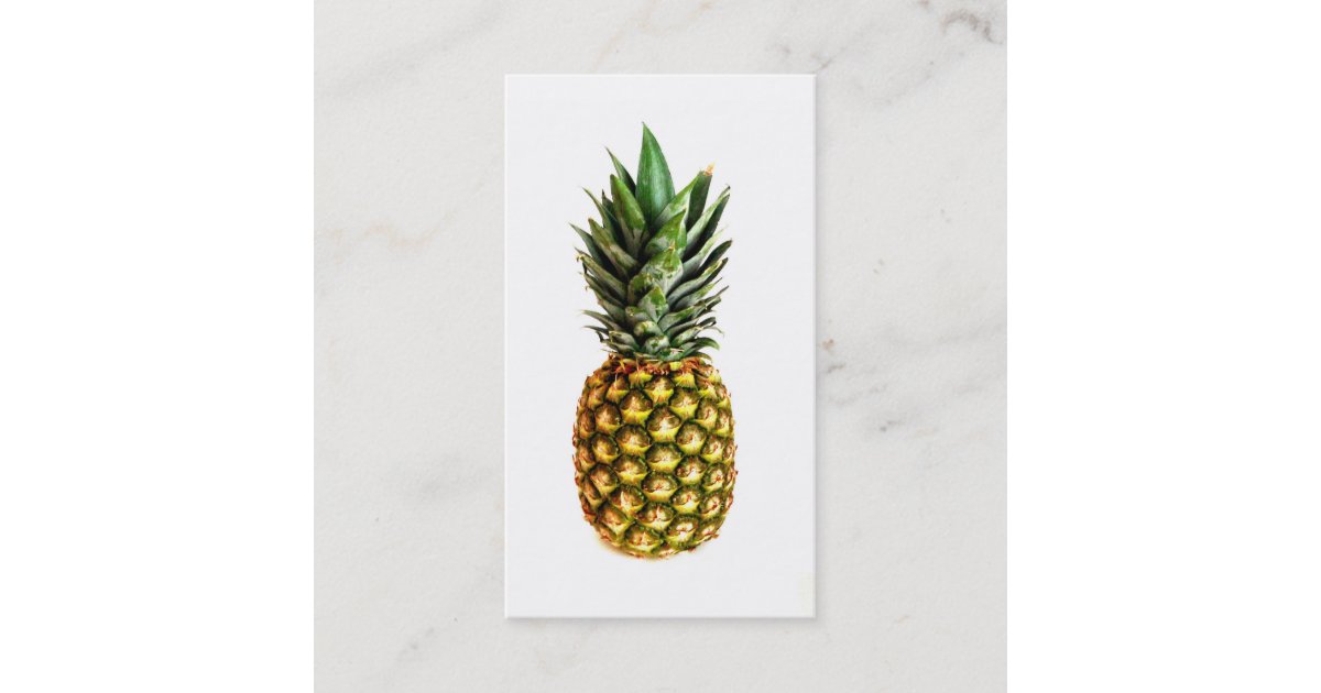 Pineapple print business cards | Zazzle