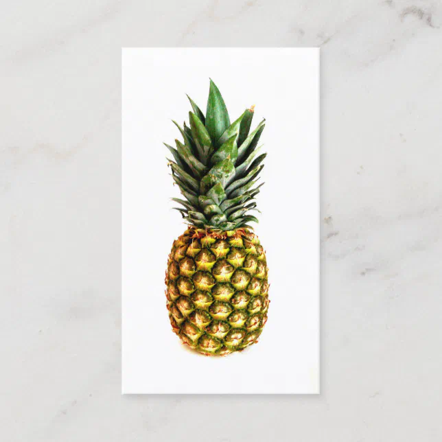 Pineapple print business cards | Zazzle