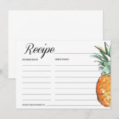 Pineapple Recipe Card | Zazzle