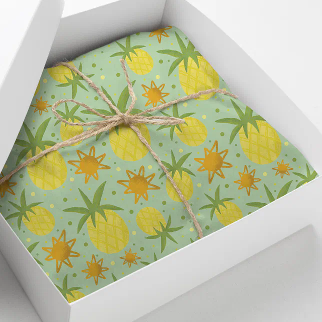 Pineapple Sunshine Tissue Paper | Zazzle