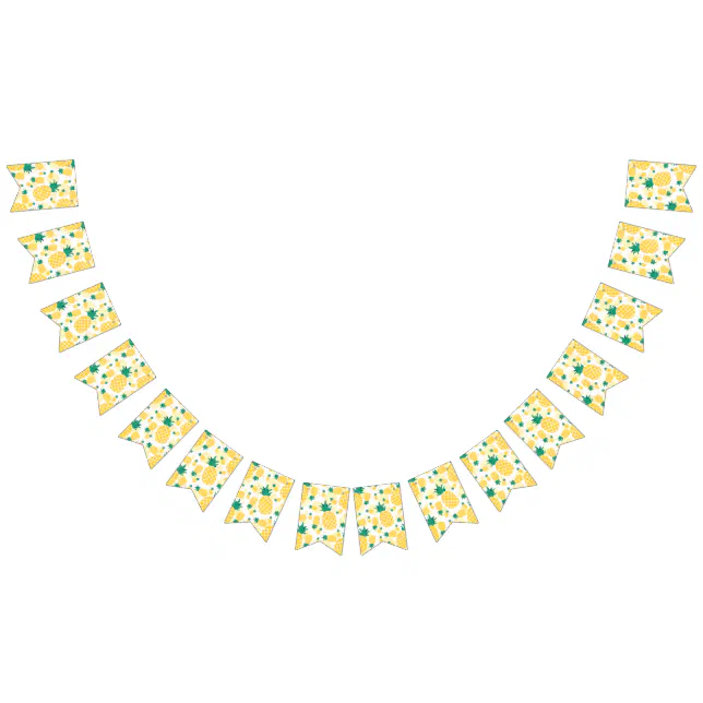 Pineapple Swallowtail Party Bunting Banner | Zazzle