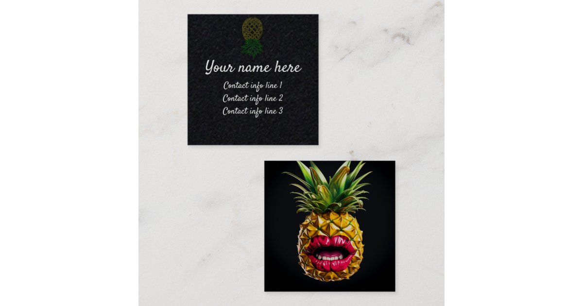 Pineapple Swinger Calling Card | Zazzle