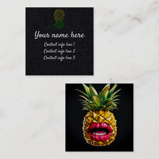 Pineapple Swinger Calling Card | Zazzle