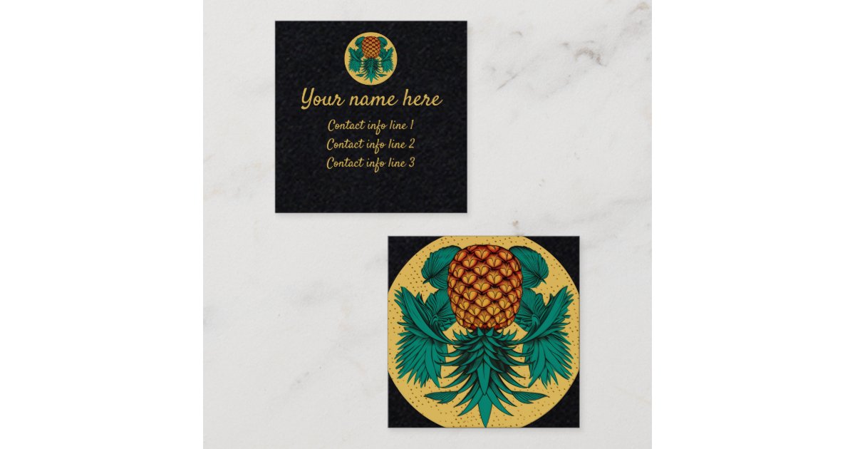 Pineapple Swinger Calling Card | Zazzle
