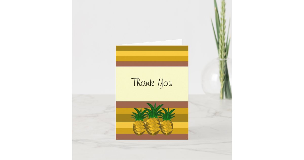 Pineapple Thank You | Zazzle