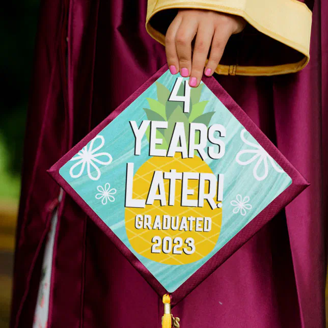 Pineapple Under the sea Funny Graduation Graduation Cap Topper | Zazzle