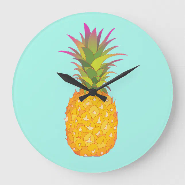 Pineapple Wall Clock | Zazzle