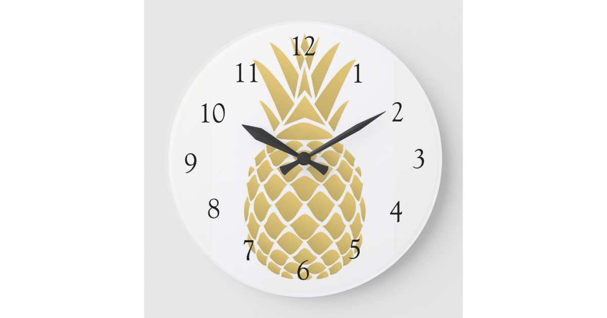 Pineapple Wall Clock | Zazzle