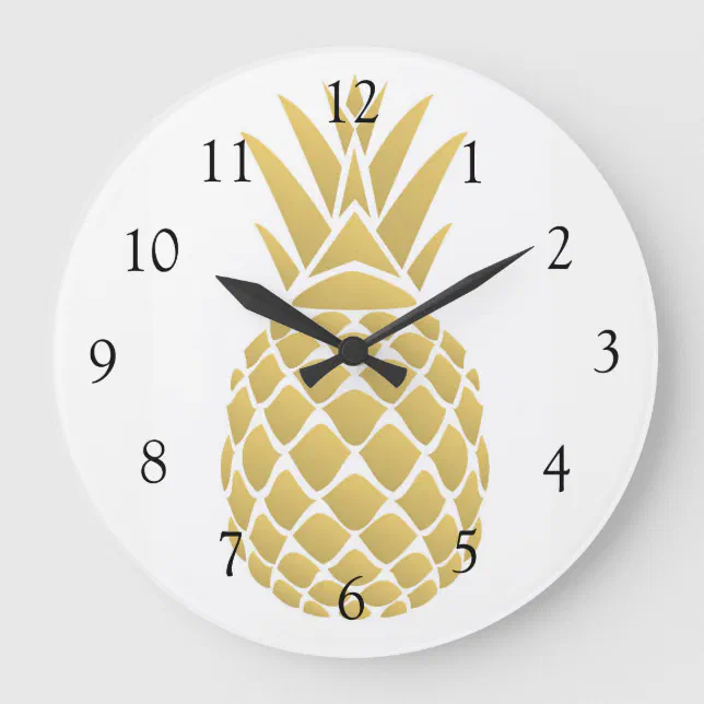 Pineapple Wall Clock | Zazzle