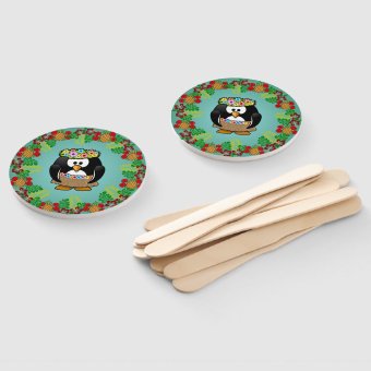 Pineapples, Penguins, Hawaiian, Oh My! Hand Fan | Zazzle