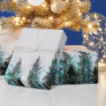 PINES FOREST MOUNTAIN LANDSCAPE WRAPPING PAPER | Zazzle