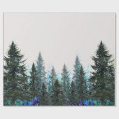 PINES FOREST MOUNTAIN LANDSCAPE WRAPPING PAPER | Zazzle