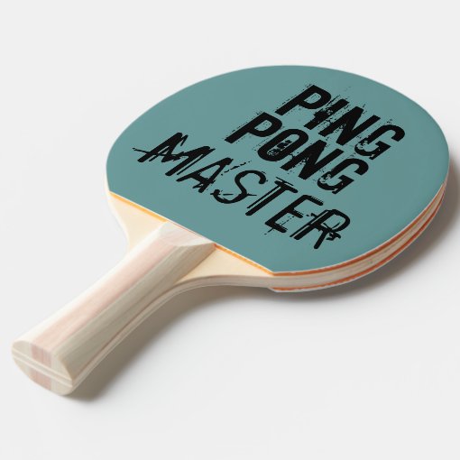 Ping Pong Master Funny Text Humor Ping-Pong Paddle | Zazzle