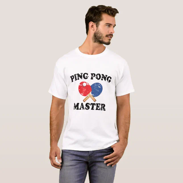 Ping Pong Master T-Shirt | Table Tennis Tees | Zazzle