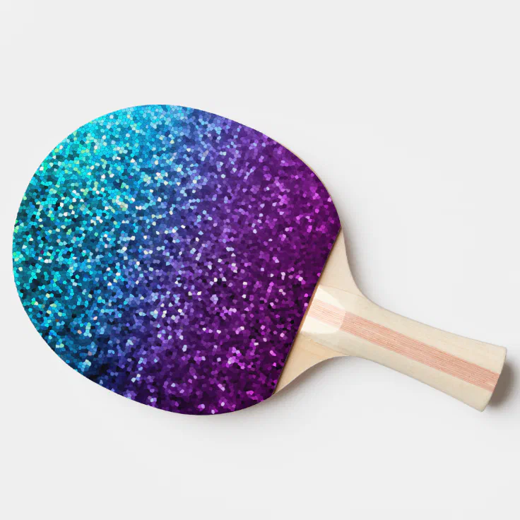Ping Pong Paddle Mosaic Sparkley Texture | Zazzle
