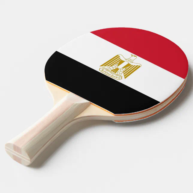 Ping pong paddle with Flag of Egypt | Zazzle