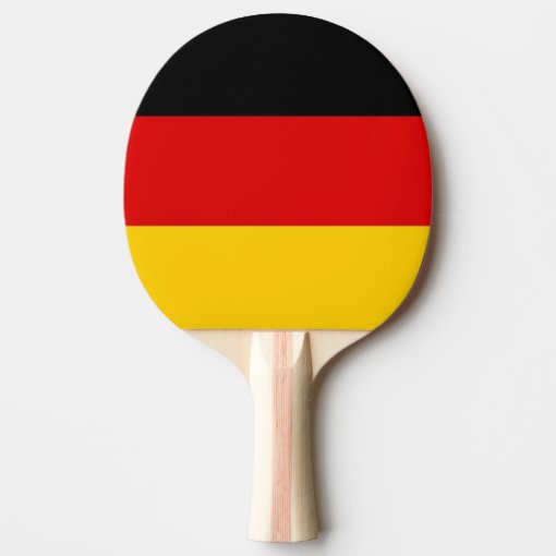 Ping pong paddle with Flag of Germany | Zazzle