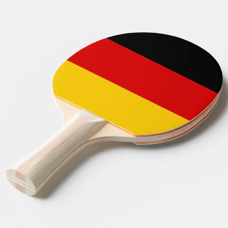 Ping pong paddle with Flag of Germany | Zazzle