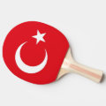 Ping pong paddle with Flag of Turkey | Zazzle