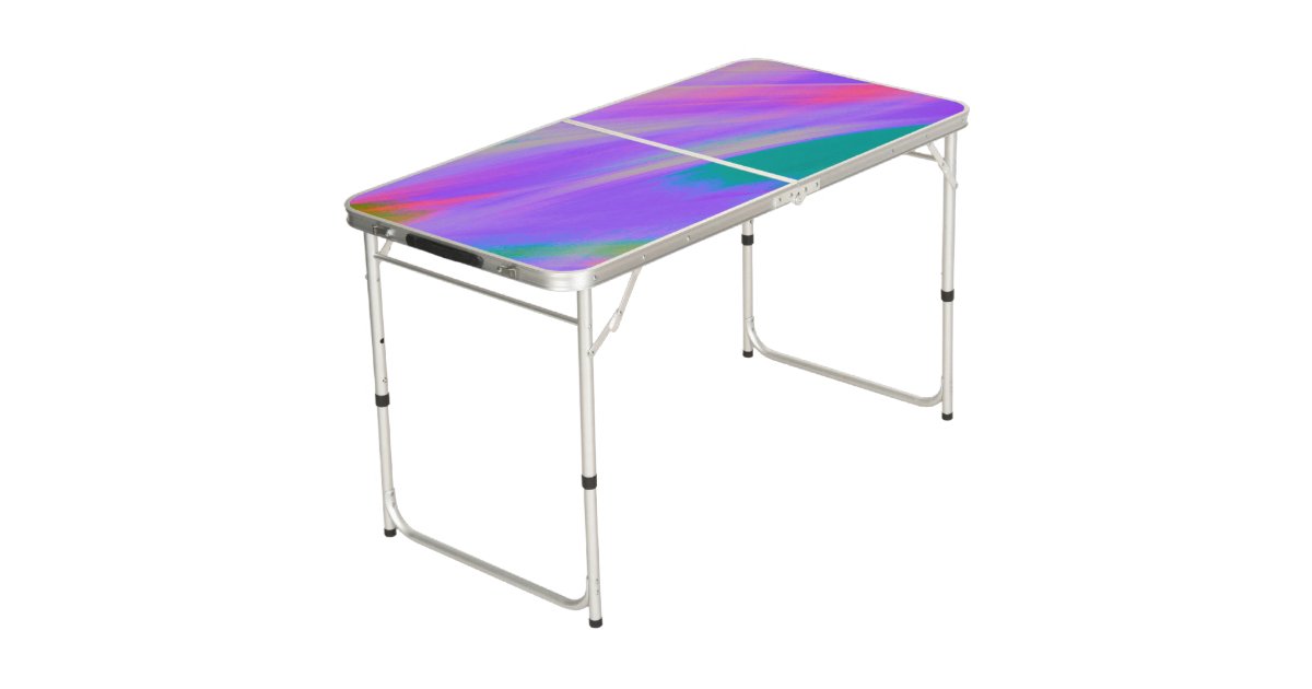 -Ping Pong Table - Purple Color Wave - HAMbWG | Zazzle