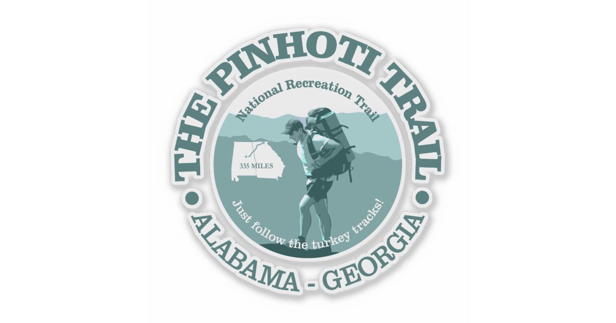 Pinhoti Trail (T) Sticker | Zazzle