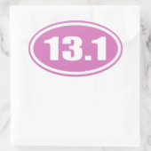 Pink 13.1 Sticker | Pink Half Marathon Sticker | Zazzle