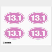 Pink 13.1 Sticker | Pink Half Marathon Sticker | Zazzle
