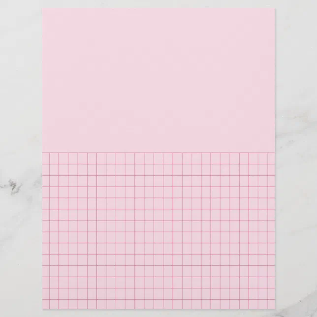 Pink 3411298 Graph Grid Write & Draw | Zazzle