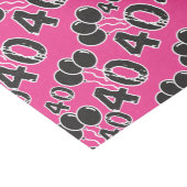 PINK 40th Birthday Tissue Paper | Zazzle