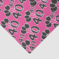 PINK 40th Birthday Tissue Paper | Zazzle