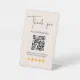 Pink 5 Star Review Business Reviews QR Code Pedestal Sign | Zazzle
