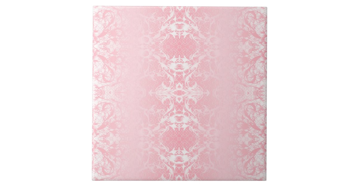 Pink abstract pattern Ceramic Tile | Zazzle