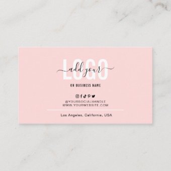 Pink Aesthetic Beauty Loyalty Card Modern Script | Zazzle