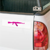 Pink AK-47 Bumper Sticker | Zazzle
