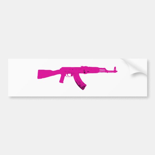 Pink AK-47 Bumper Sticker | Zazzle.com