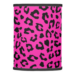 Pink and Black Leopard Print Spots Lamp Shade | Zazzle